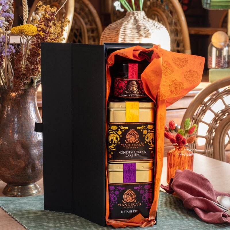 Delicious Biriyani Kit Dal Kit and Chutney Box Meal Set