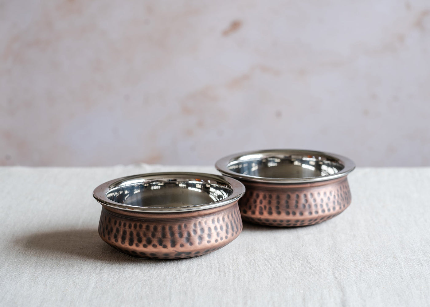 Insulated Copper Serving Dishes Set of 2 for Elegant Dining